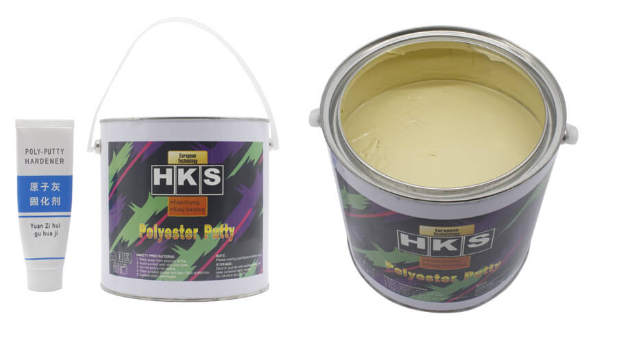 HK400 Economy CHPO Polyester Putty Car Body Filler Suitable For Asian ...