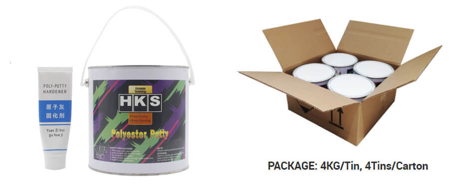 HK400 Economy CHPO Polyester Putty Car Body Filler Suitable For Asian ...